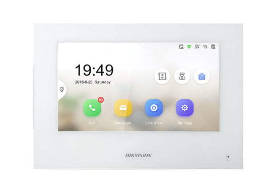 Hikvision DS-KH6320-WTE2 Gen2 2WIRE Video Intercom 7-Inch Touch Screen ...