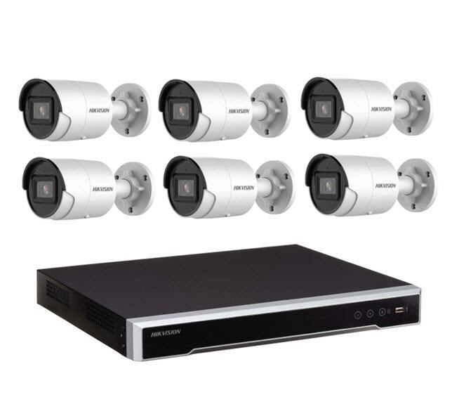 6MP 8CH Hikvision CCTV Kit: 6 x Mini Bullet Cameras + 8CH NVR ...
