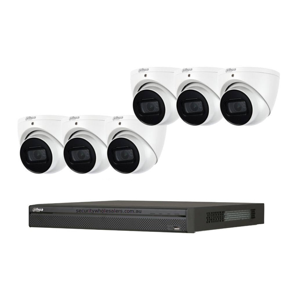 Dahua 6 x 8MP DH-IPC-HDW3866EMP-S-AUS SMD 4.0 Turret Security CCTV Kit ...