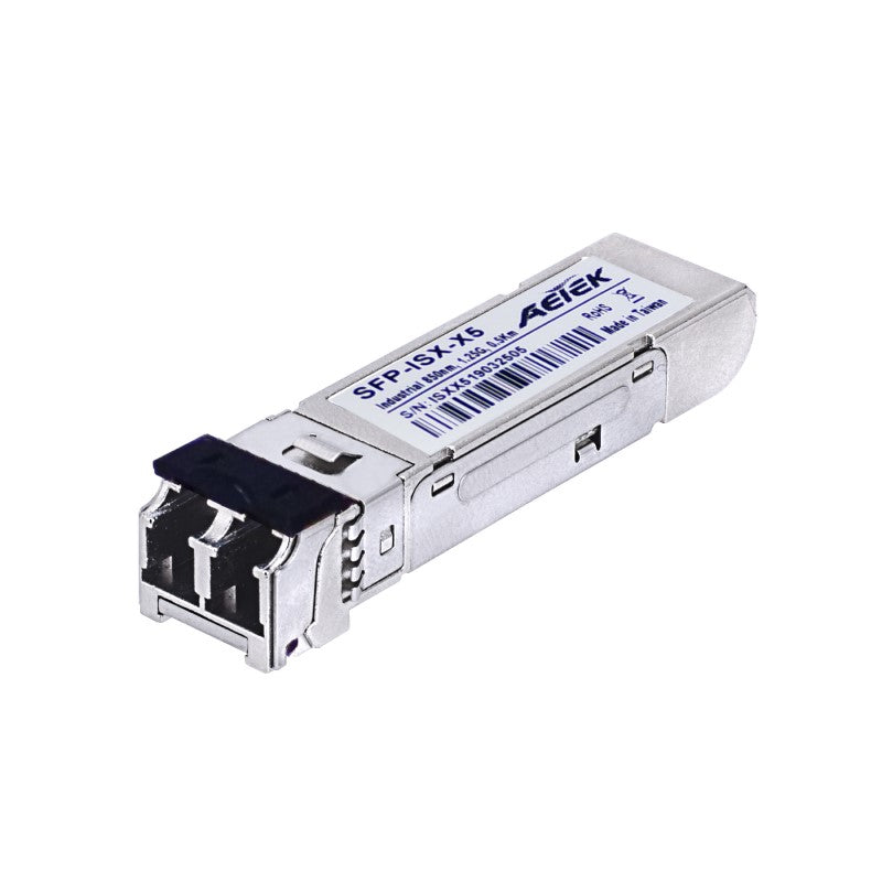 Aetek AET-SFP-ISX-X5 Industrial Multi-mode SFP Transceiver, LC Connect ...