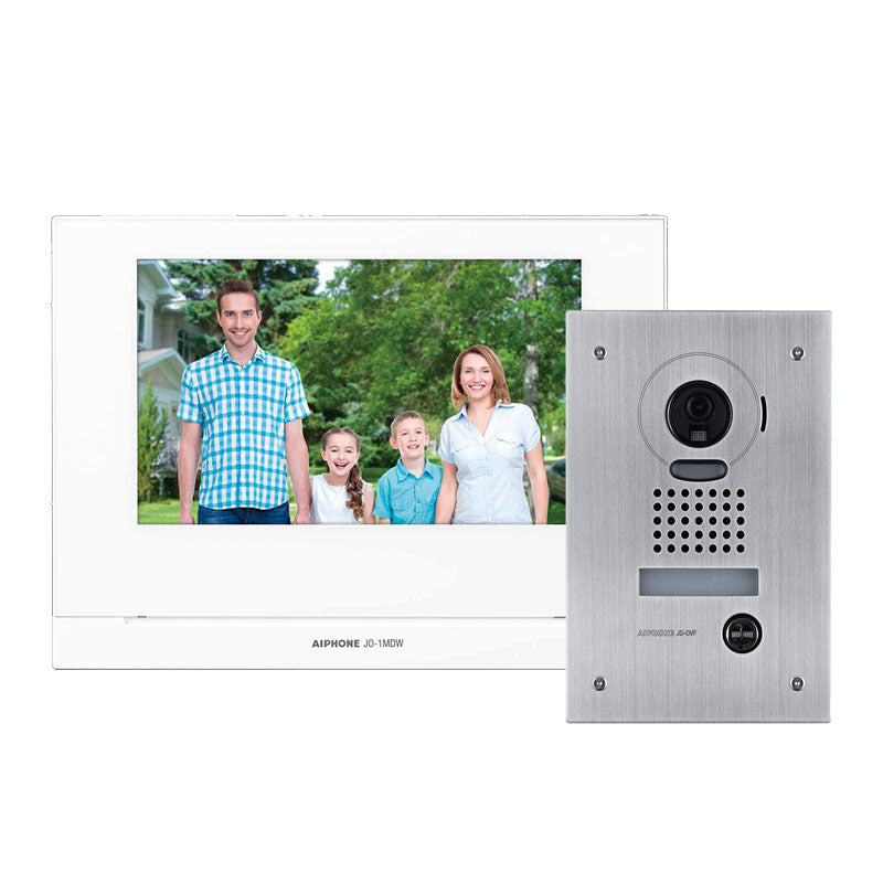 Aiphone JOS-1FW JO 7" Video Intercom Kit, WiFi, Vandal Door Station, F ...
