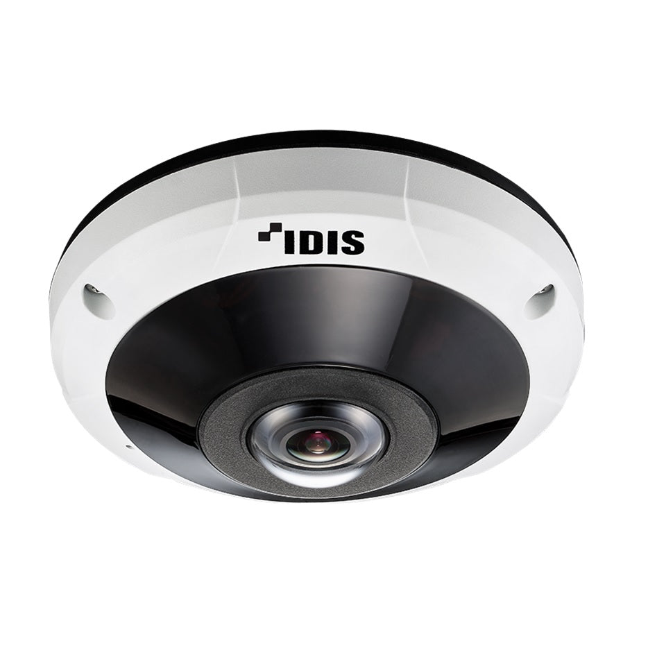 IDIS DC-Y6C16WRX 12MP Vandal-Resistant IR Fisheye Camera, NDAA Complia ...