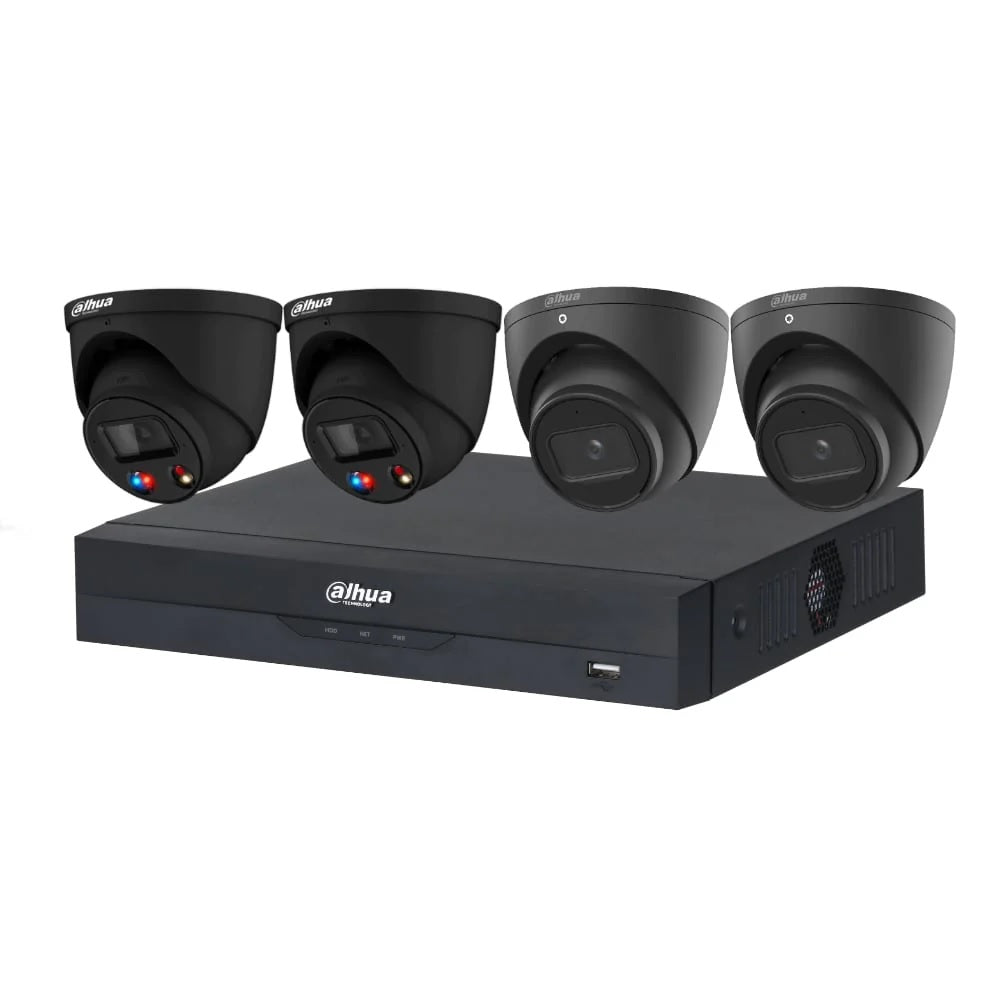Dahua 8MP + 8 Channels Kit: 2 x 8MP TiOC and 2 x 8MP Turret Cameras wi ...
