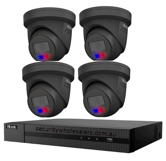 Hikvision Hilook 6MP Acusense 4 Camera CCTV Kit - ACDC Light, Speaker ...