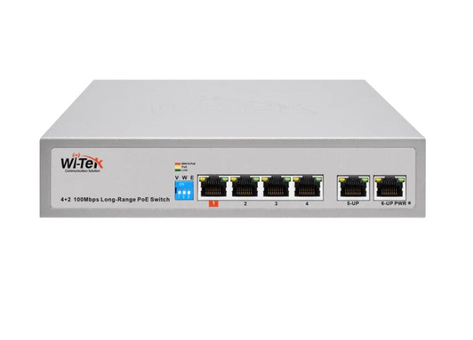 Wi-Tek WI-PS205 V3 Economic 4 Ports PoE Switch – SecurityAustralia