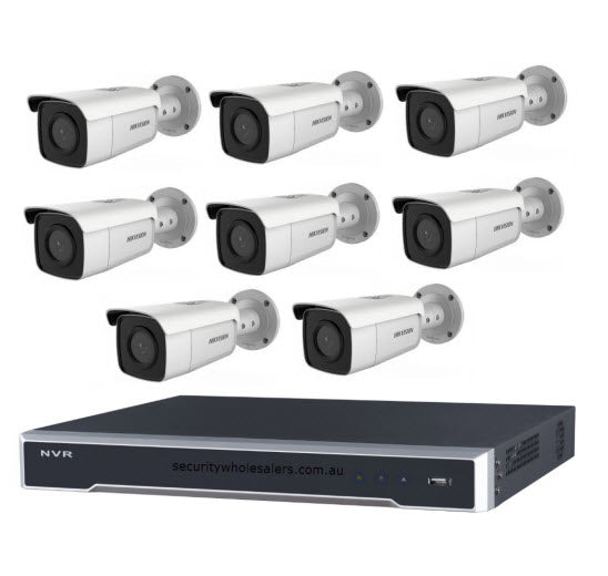 8MP 8CH Hikvision CCTV Kit: 8 x Outdoor Bullet Cameras powered by Dark ...