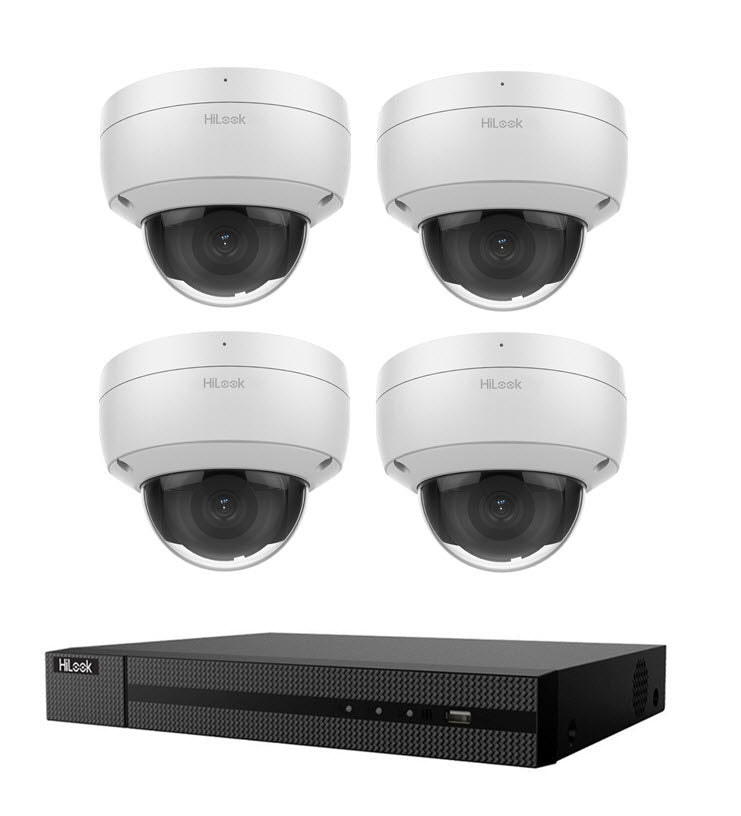 HiLook 6MP Acusense 4 Camera 4CH Dome Kit - 4 x IPC-D261H-MU ...